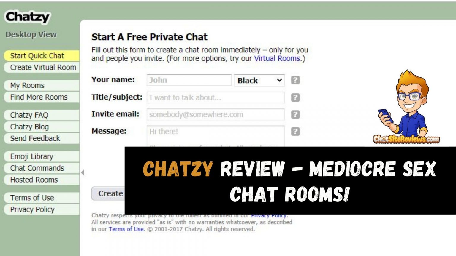 Chatzy Review – Mediocre Sex Chat Rooms! | Chat Site Reviews